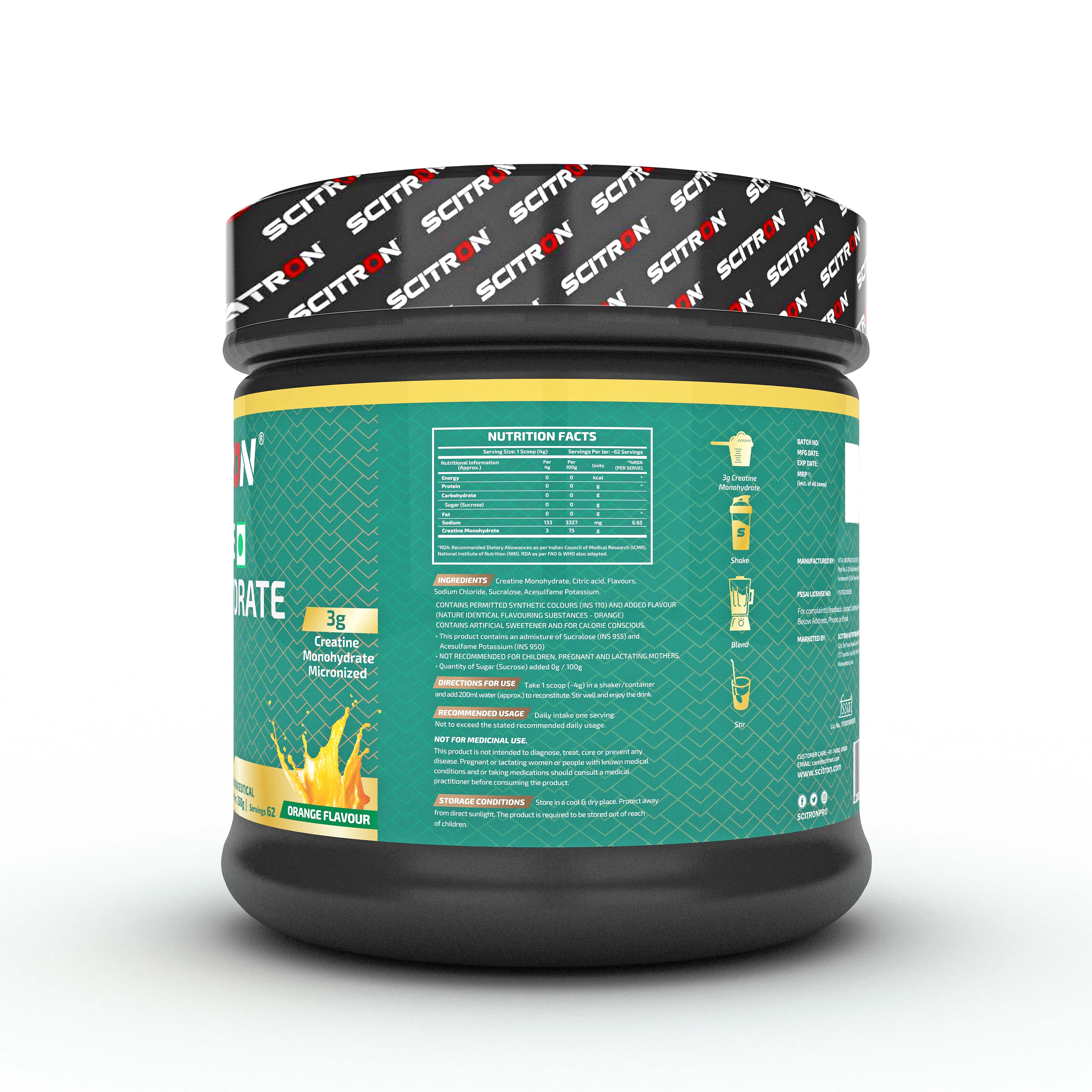 Buy Creatine Monohydrate Powder Online - Scitron